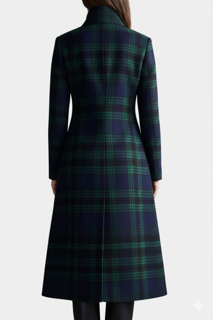 Rebecca | Timeless Plaid Elegant Coat